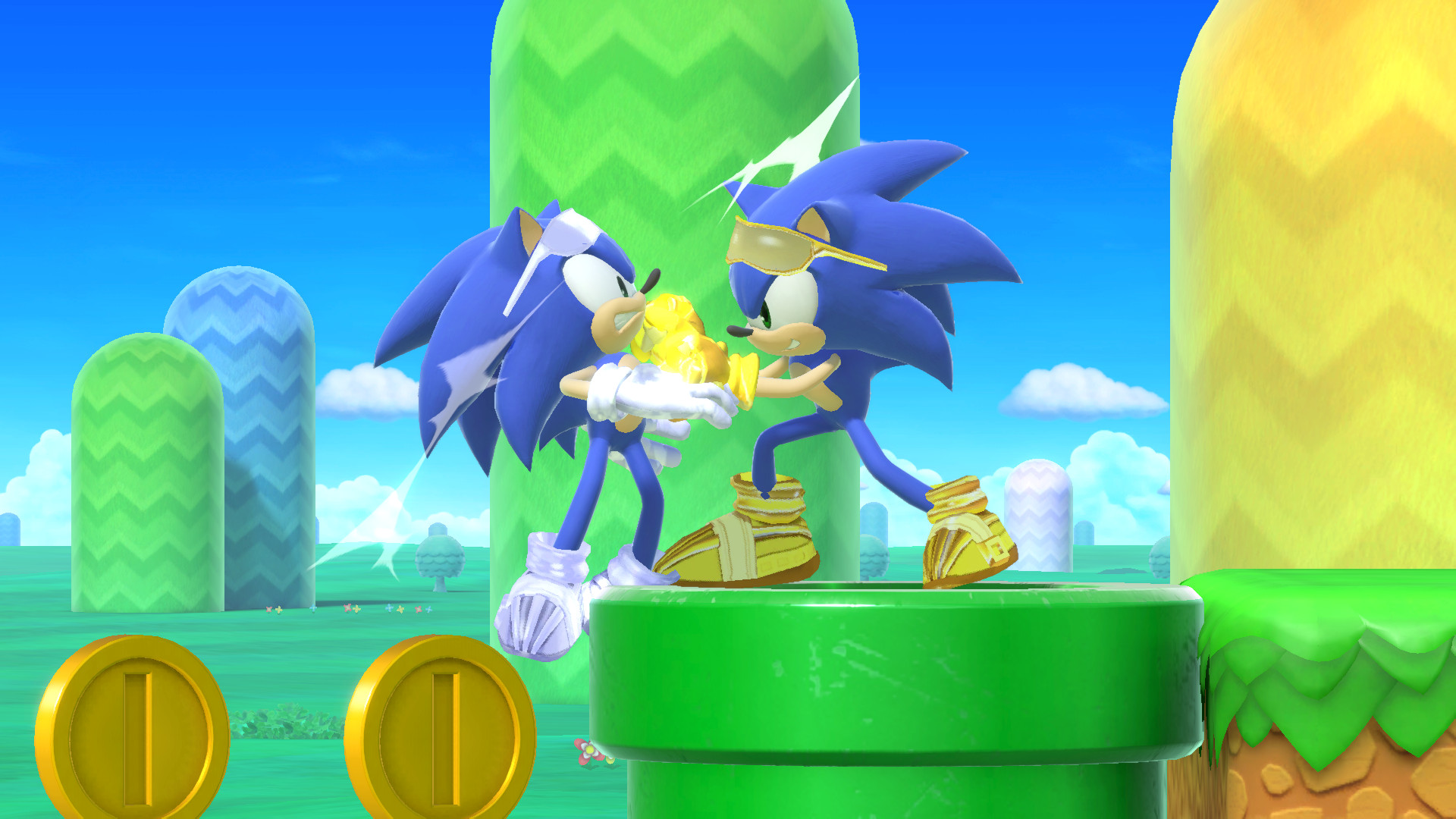 Gold Style Sonic Mod for Super Smash Bros. Ultimate | SSBU Mods