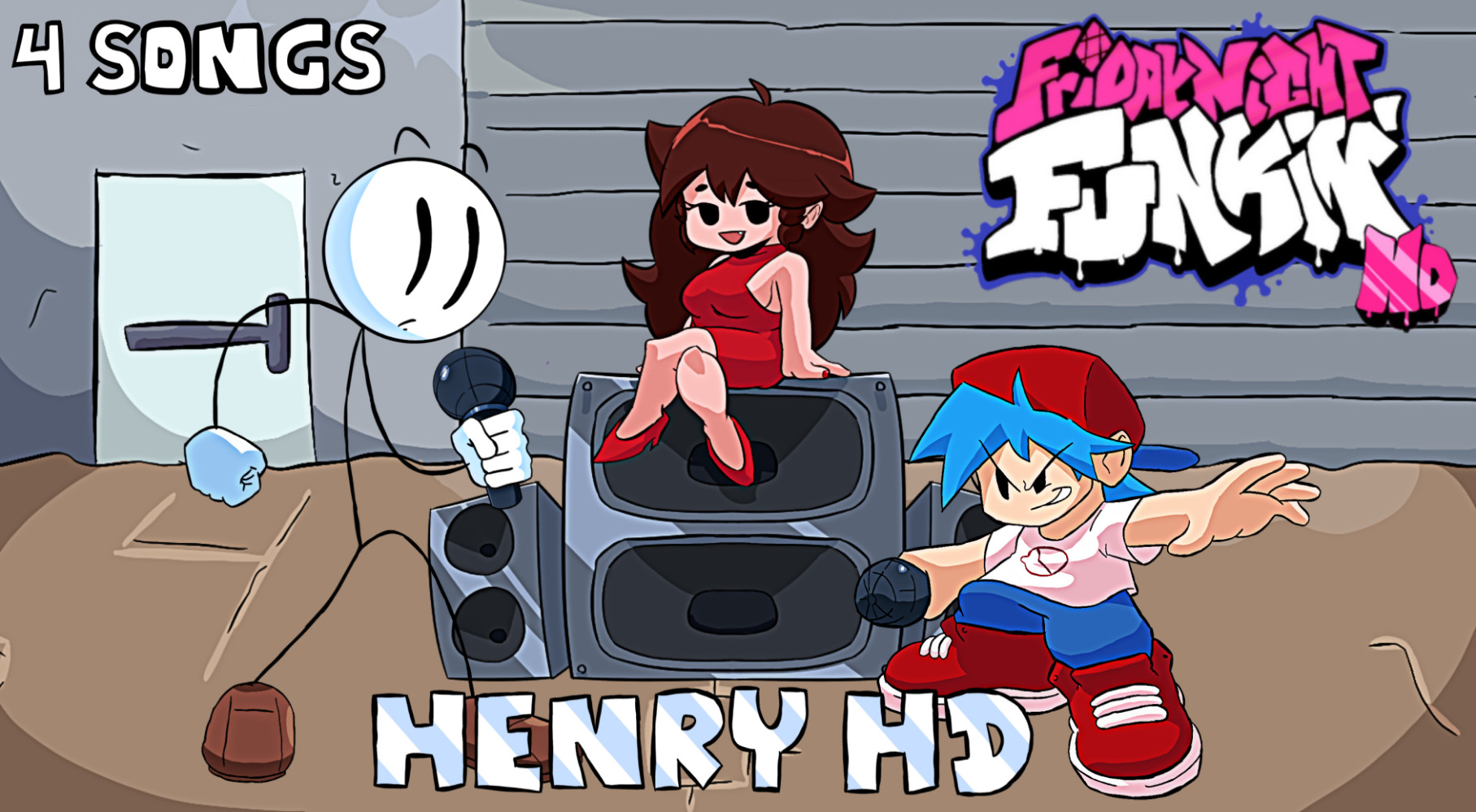 FNF HD VS HENRY STICKMIN!! VERSION 1.0 Mod for Friday Night Funkin ...