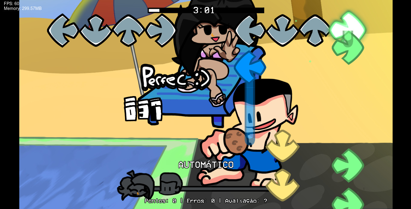 Crizinha (My Girlfriend) Beach Outfit + FLA Mod for Friday Night Funkin ...