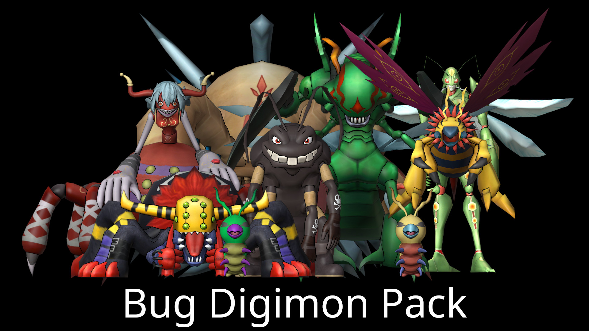 Bug Digimon Pack Mod for Digimon Story Cyber Sleuth: Complete Edition ...