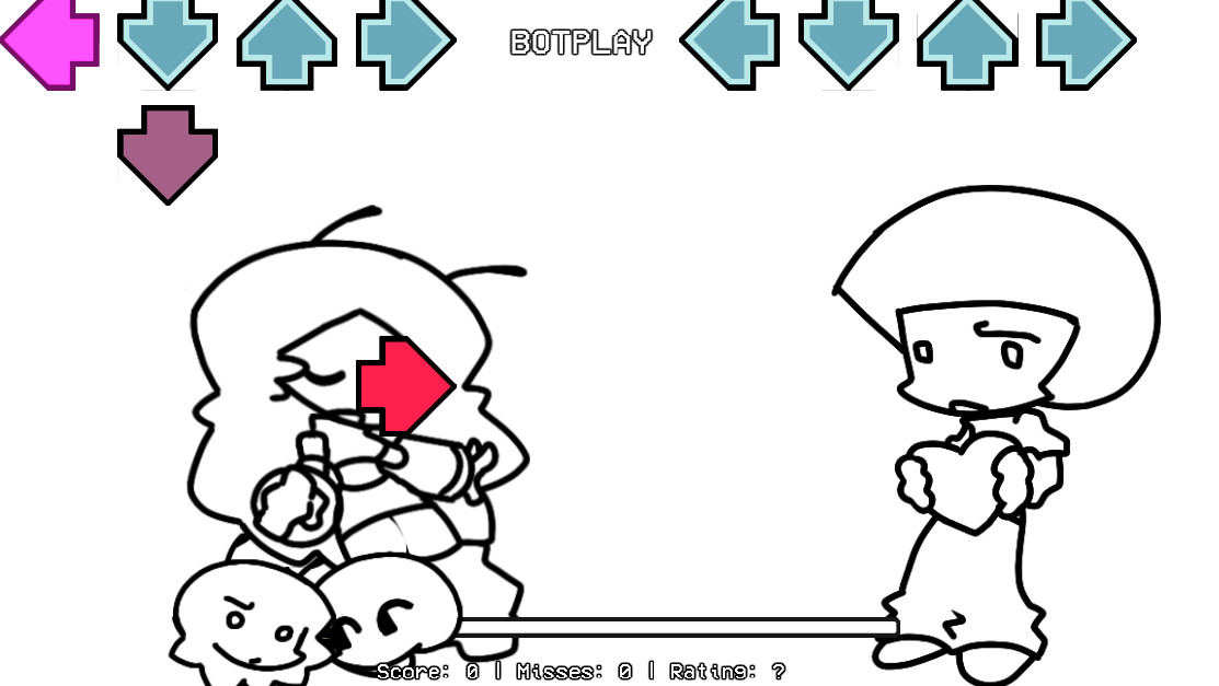 mixing paint (oneshot valentine mod) Mod for Friday Night Funkin' | FNF ...