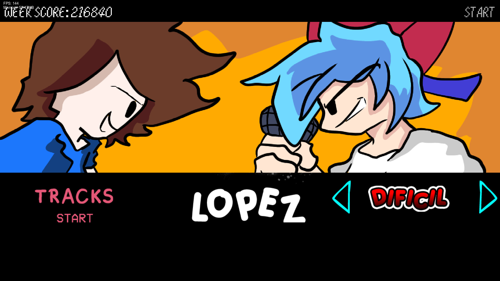 Lopezverso Funk' Start! One shot Mod for Friday Night Funkin' | FNF Mods