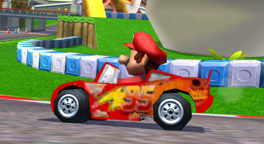 Lightning McQueen Kart (Over Blue Seven) Mod for Mario Kart 7 | MK7 Mods