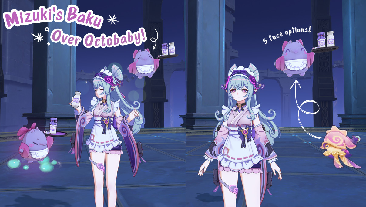 Mizuki's Baku over Octobaby! Mod for Genshin Impact | GI Mods