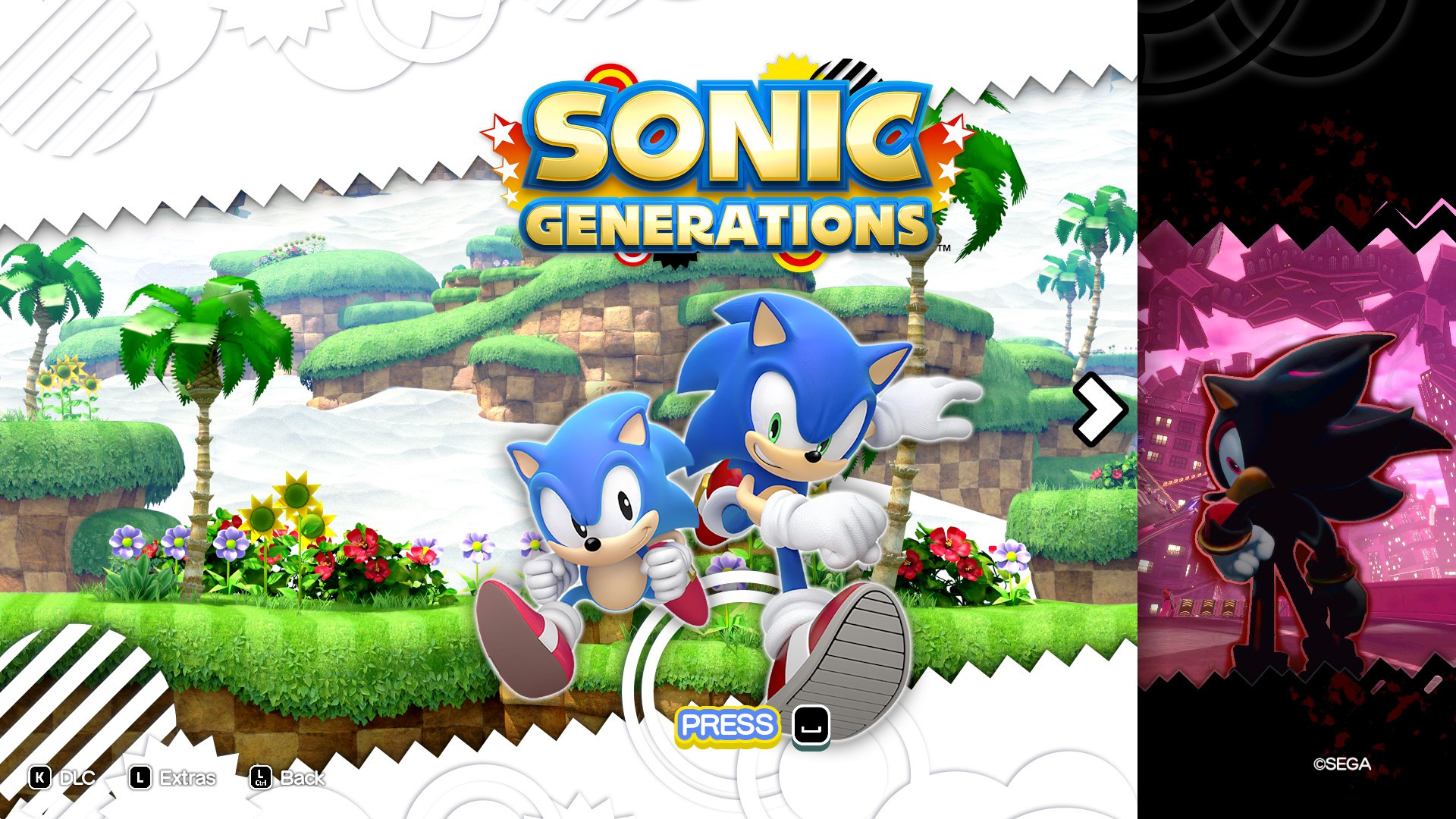 Beta Shadow Gens Title Screen Recreation Mod for Shadow Generations ...