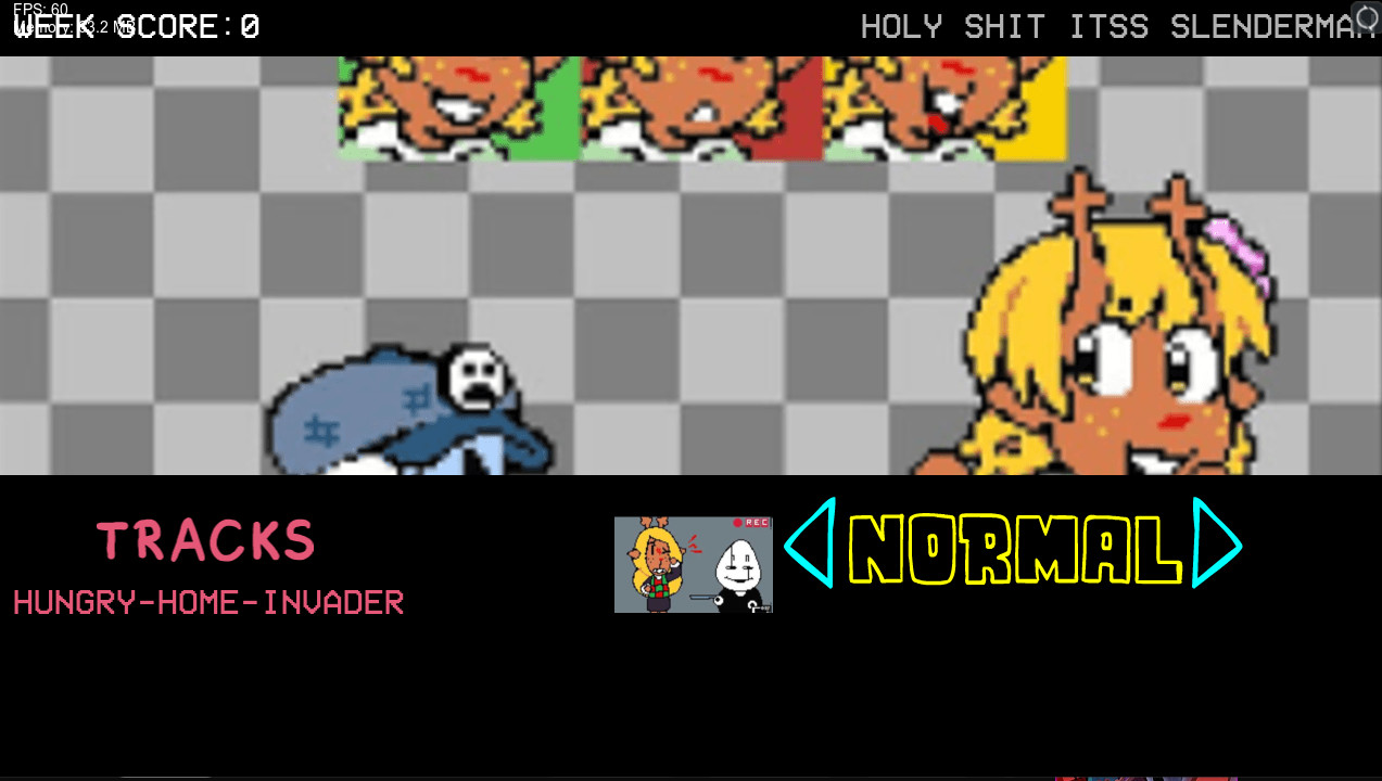 HUNGRY HOME INVADER FAN CHART Mod for Friday Night Funkin' | FNF Mods