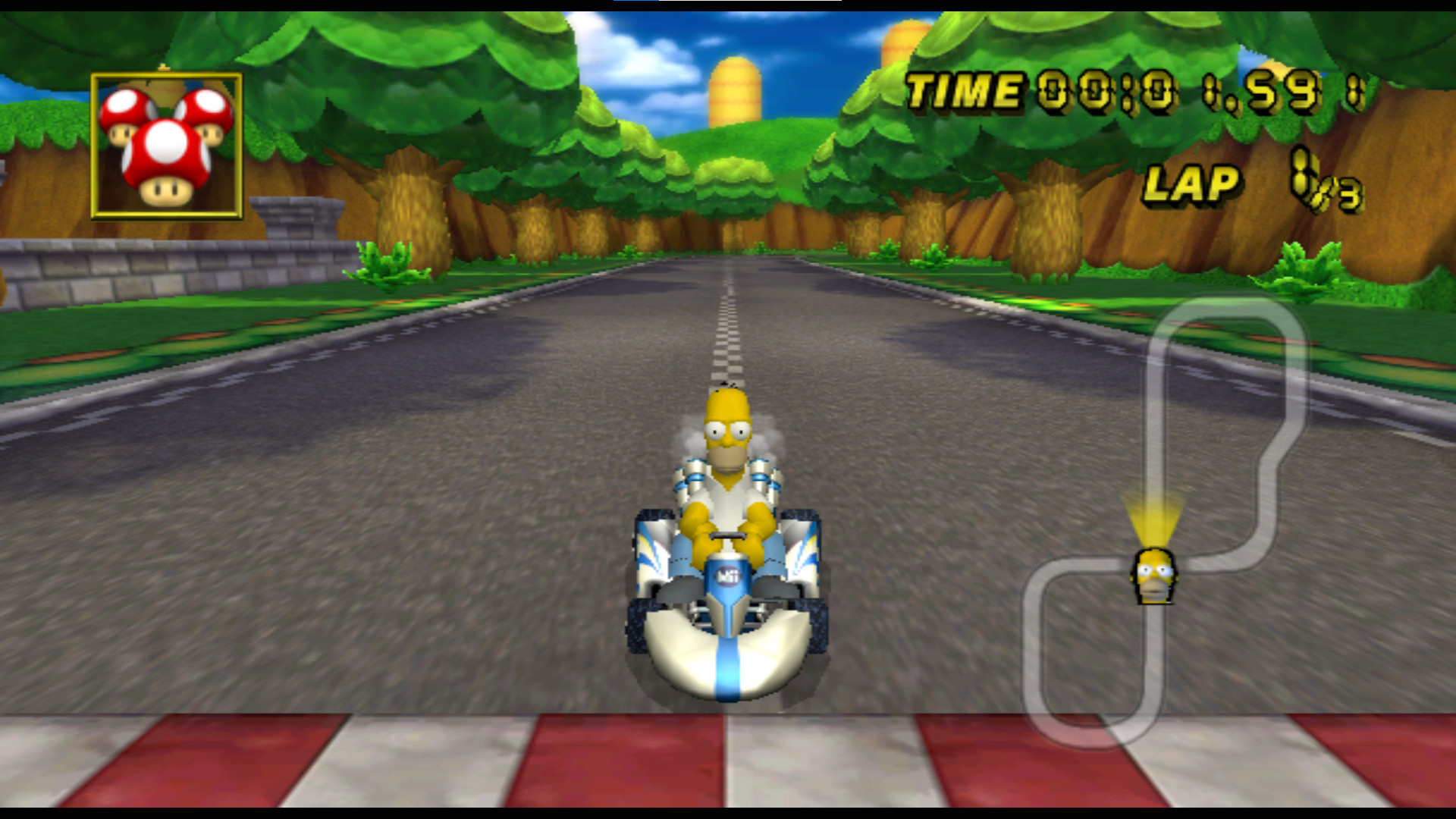 Homer Simpson Mod for Mario Kart Wii | MKWii Mods
