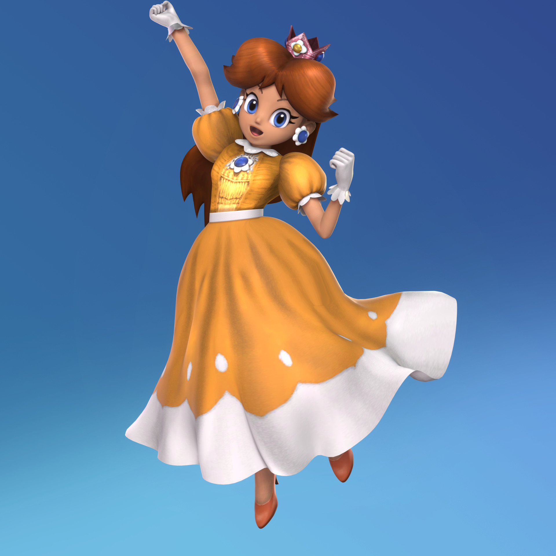 Daisy Ultimate Pose Cosmetic Pack Mod for Super Smash Bros. Brawl ...