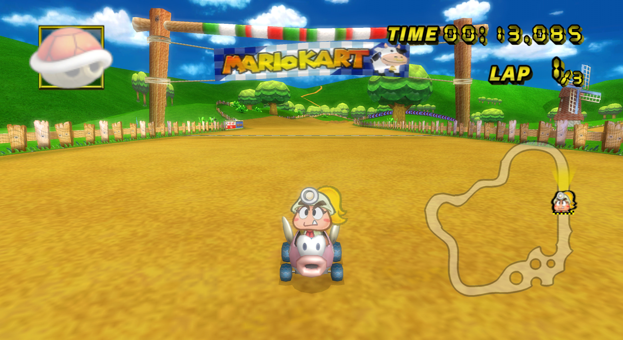 Goombella (TTYD Model) CONSOLE SAFE! V1.3b Mod for Mario Kart Wii ...