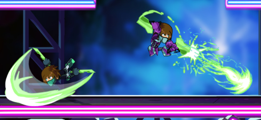 [OC] Jade, Wanderer of the Neon Streets Mod for Brawlhalla | BHalla Mods