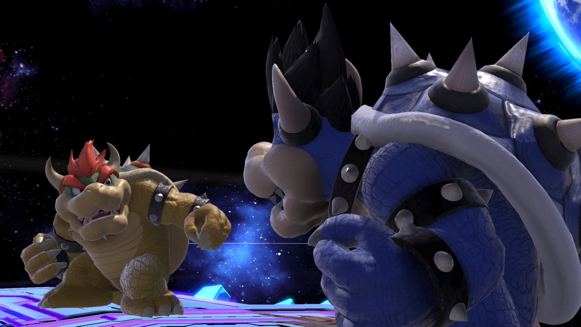 Dark Bowser Vs Dry Bowser Super Mario 3D Land Skeletal Dry Bowser