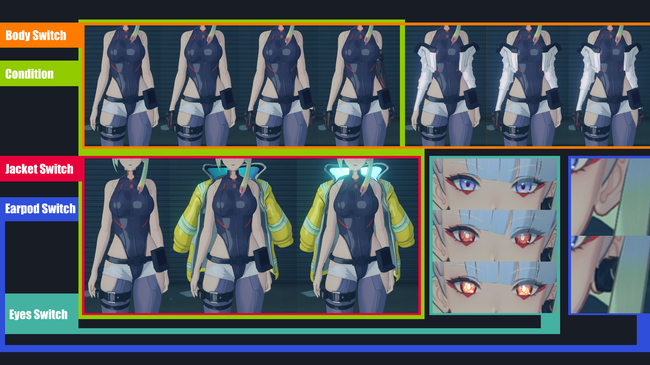 Evelyn as Edgerunner Lucy Mod for Zenless Zone Zero | ZZZ Mods