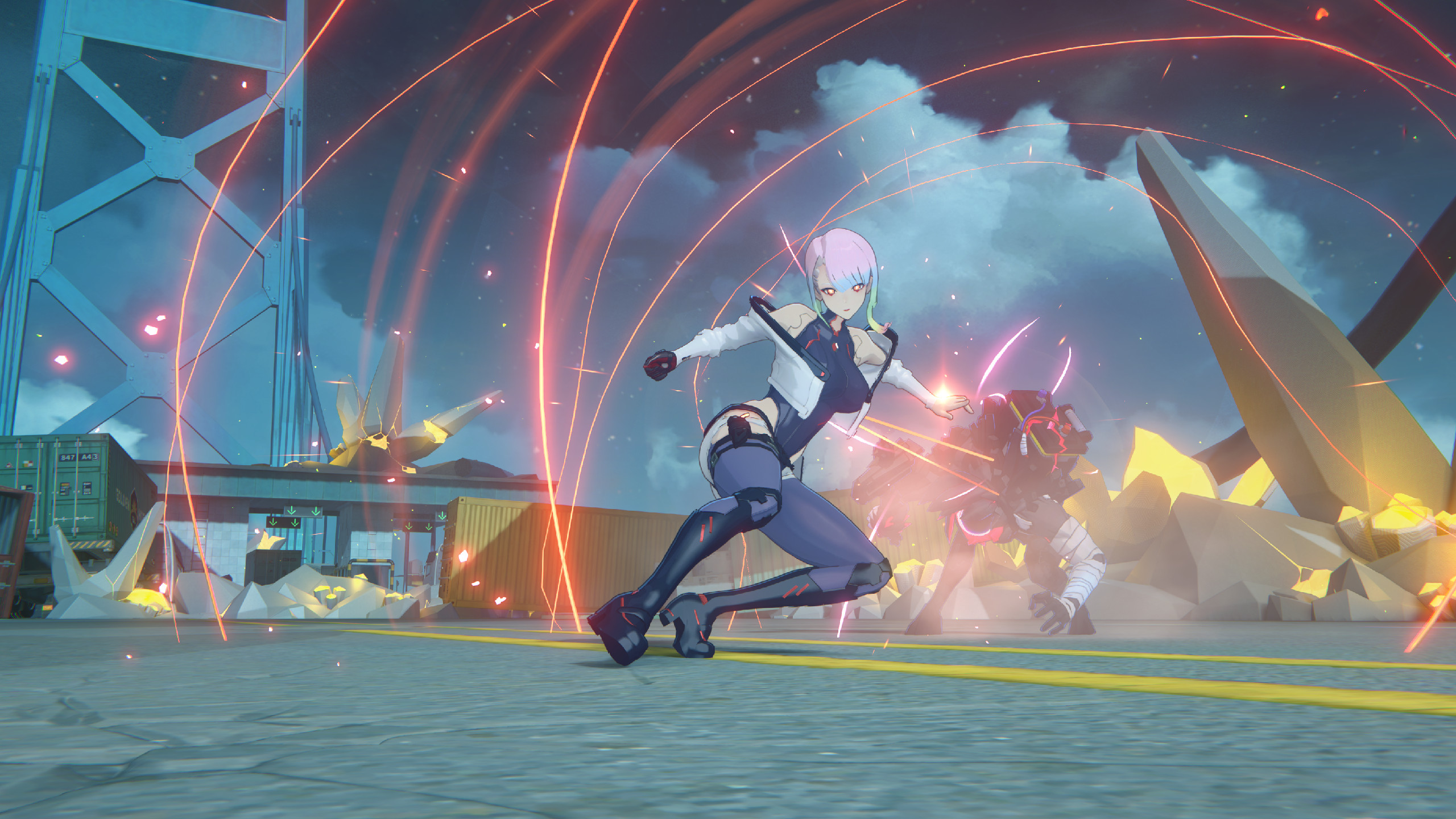 Evelyn as Edgerunner Lucy Mod for Zenless Zone Zero | ZZZ Mods