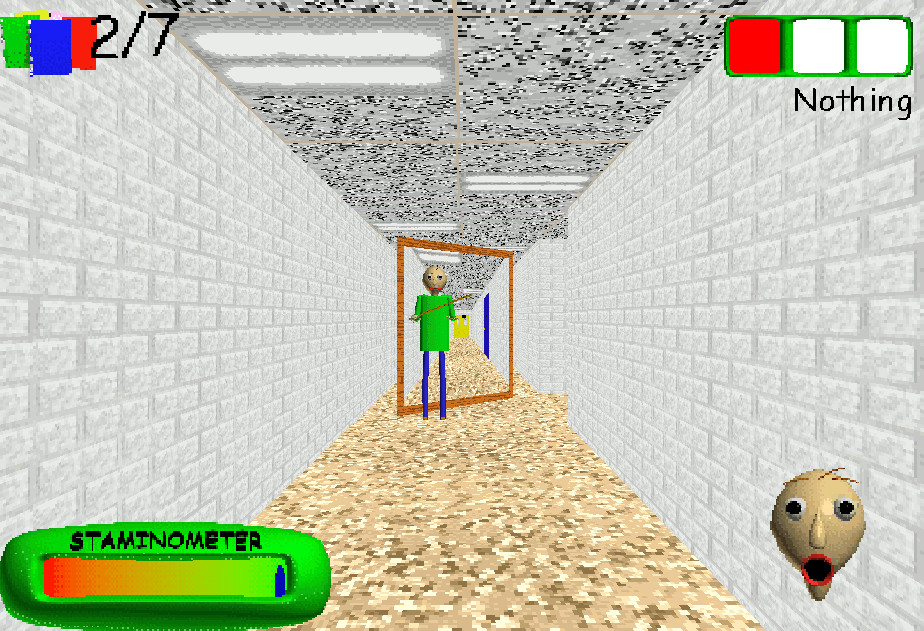 Baldi's Basics in a Lot of Mirrors Mod for Baldi's Basics | Baldi Mods