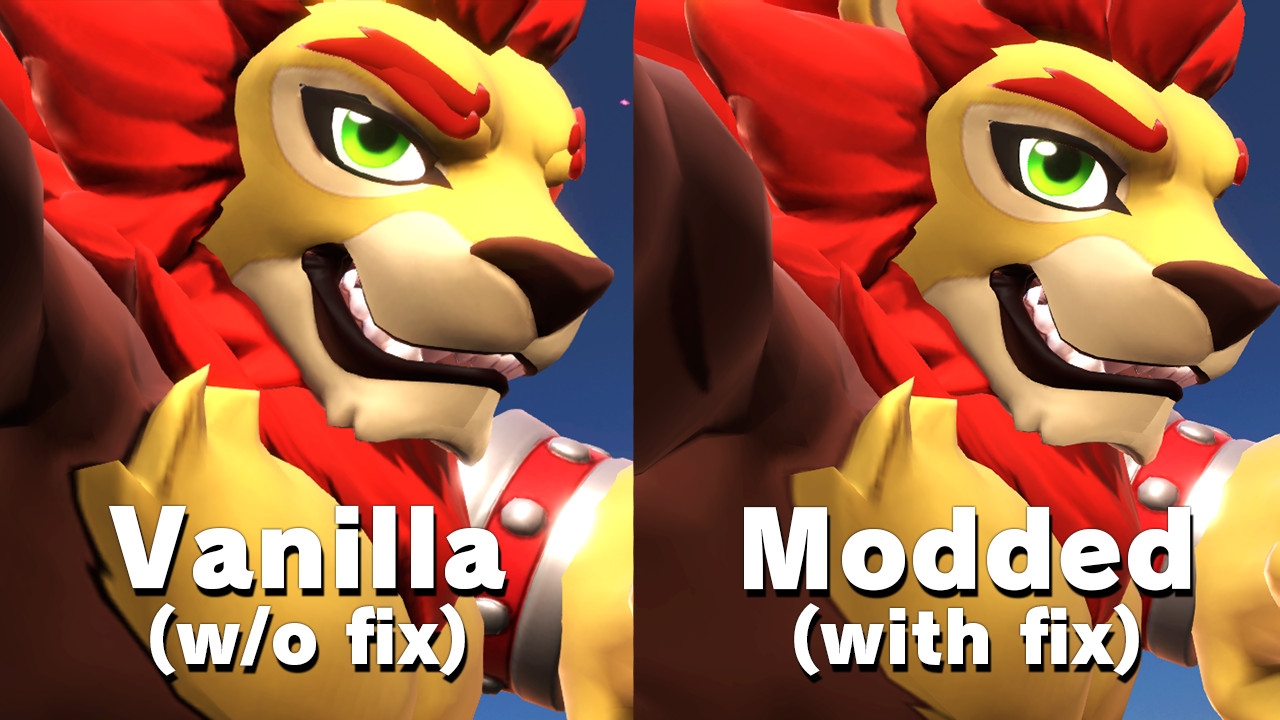 Wolf Victory Animation Expression Overlap Fix Mod for Super Smash Bros ...