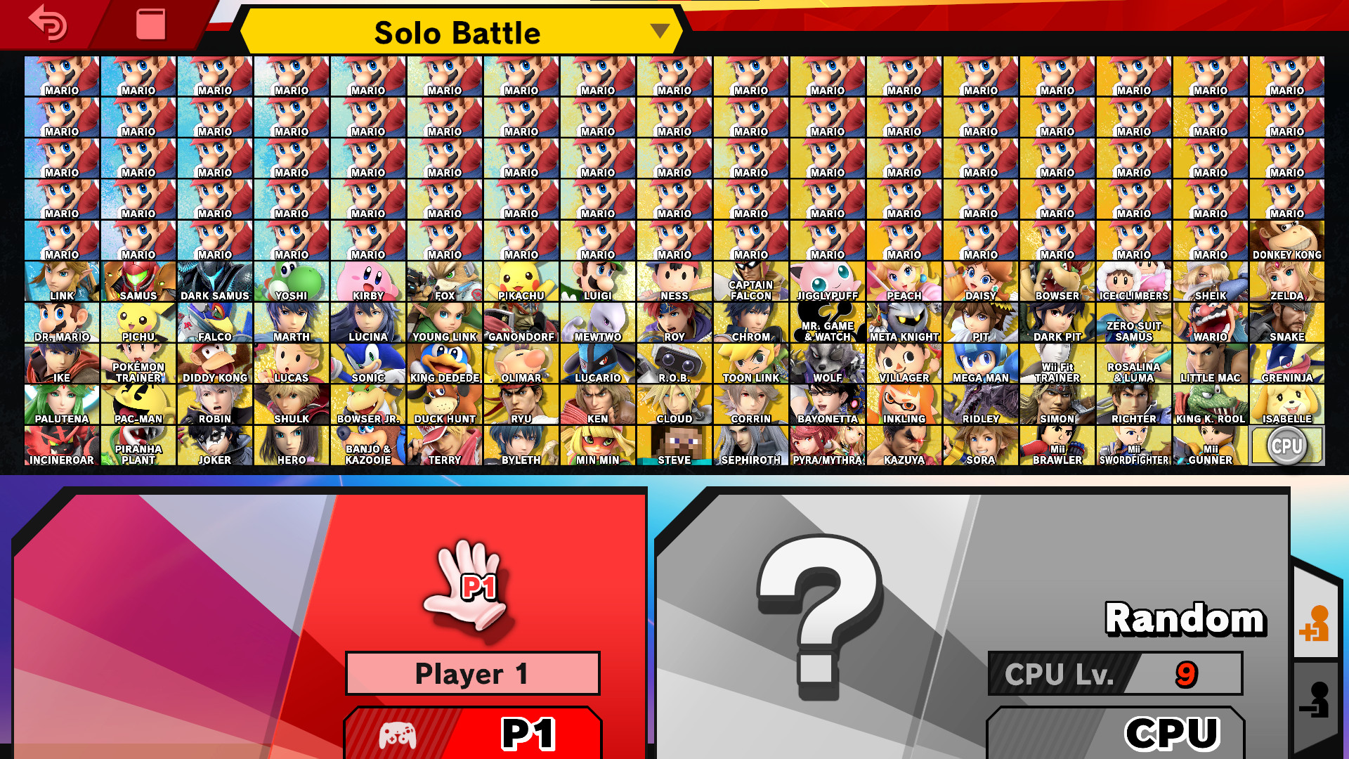 Ultimate CSS 91+ Layout Fix (170 Slots Update) Mod for Super Smash Bros. Ultimate | SSBU Mods