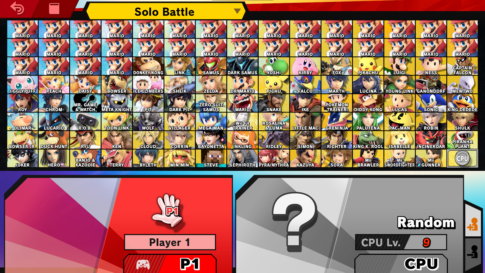 Ultimate CSS 91+ Layout Fix (170 Slots Update) Mod for Super Smash Bros. Ultimate | SSBU Mods