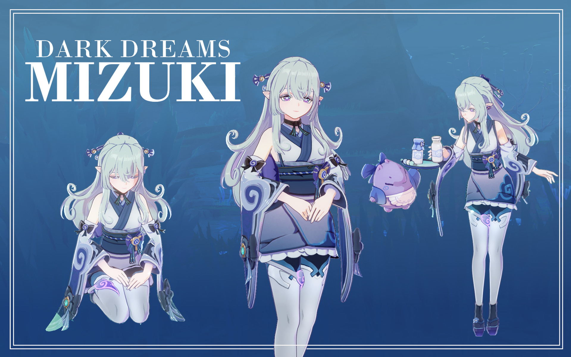 Dark Dreams Mizuki Mod for Genshin Impact | GI Mods