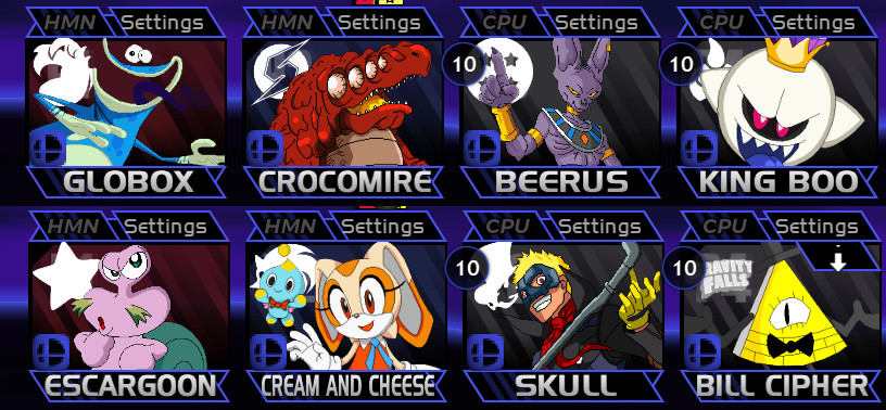 GFX Pack: 8 in 1 (CMC+ V8) Mod for Super Smash Bros. Crusade | SSBC Mods