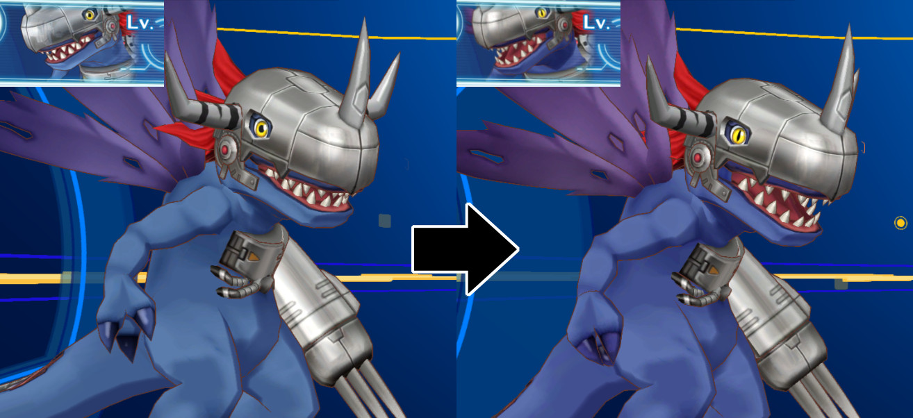 MetalGreymon (Blue) texture tweak Mod for Digimon Story Cyber Sleuth ...