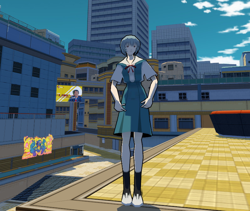 Rei (Neon Genesis Evangelion) Mod for Bomb Rush Cyberfunk | BRC Mods