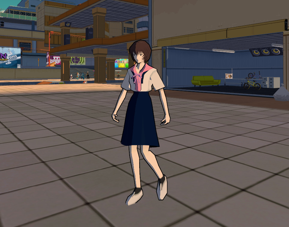 Rei (Neon Genesis Evangelion) Mod for Bomb Rush Cyberfunk | BRC Mods