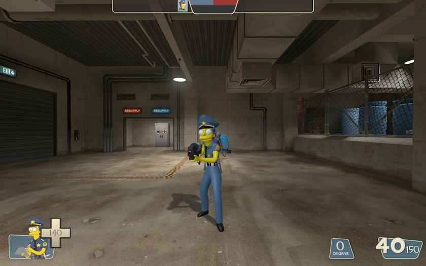 Marge Simpson (cop) over Medic Mod for Team Fortress 2 | TF2 Mods