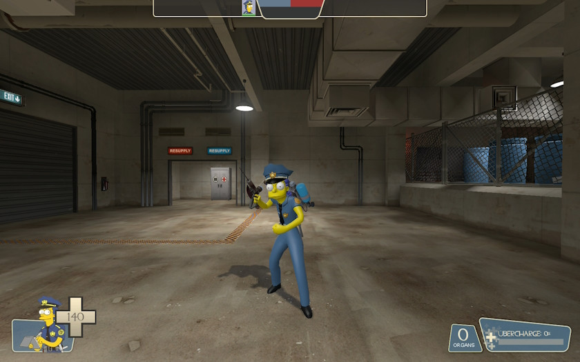 Marge Simpson (cop) over Medic Mod for Team Fortress 2 | TF2 Mods