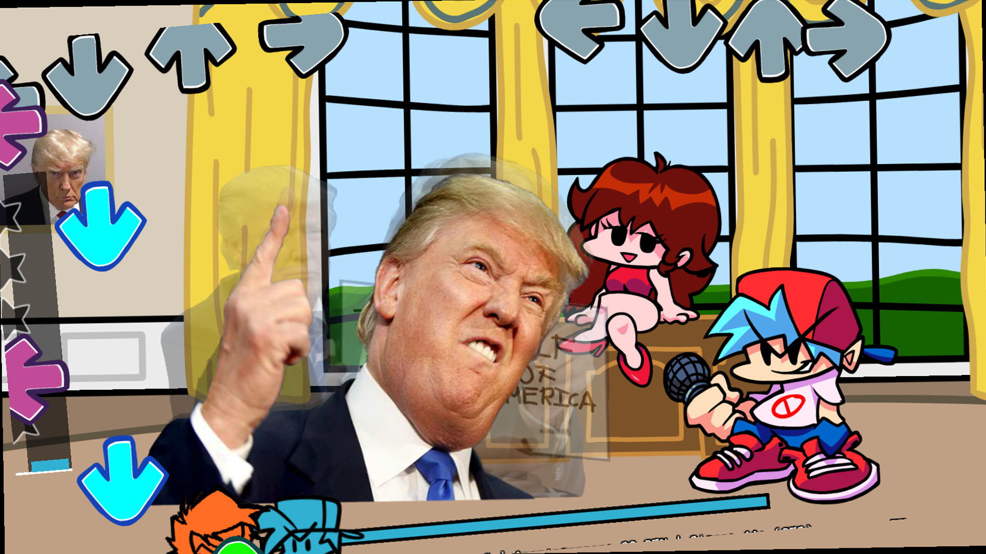 VS Donald J. Trump (Gulf Of America) Mod for Friday Night Funkin' | FNF ...