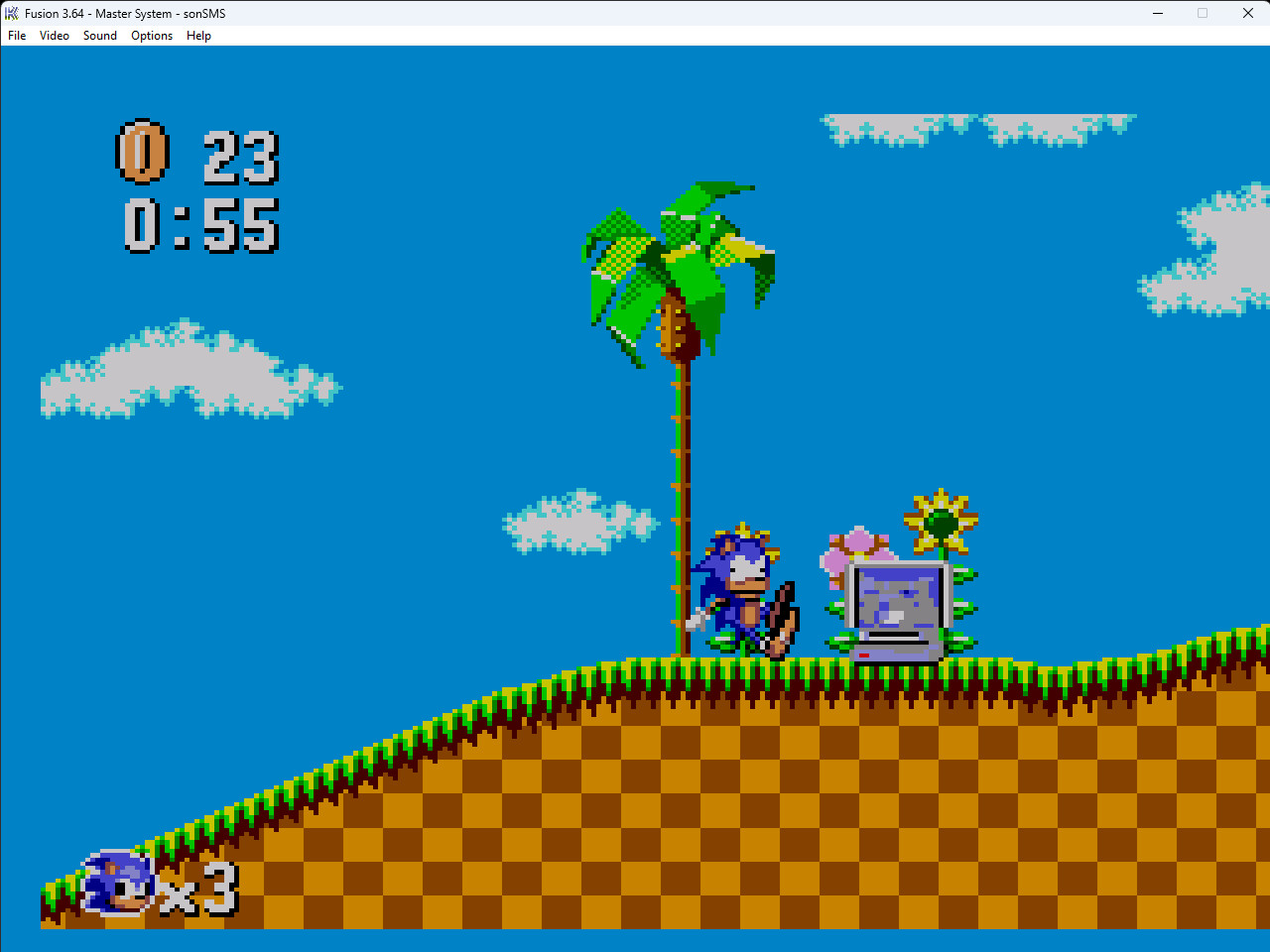 Sonic Forever Repainted: SMS Edition Mod for Sonic the Hedgehog (Master ...