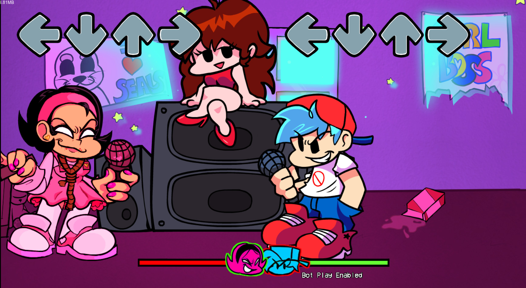 FNS UST: GOSSIP (BF-MIX) Mod for Friday Night Funkin' | FNF Mods