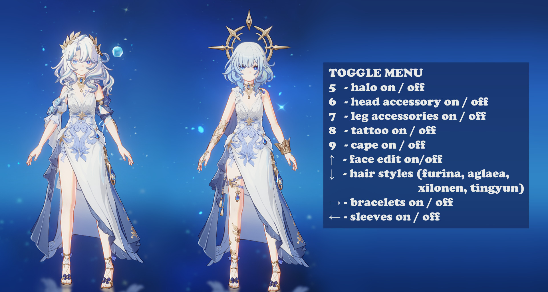 remembrance furina (9 toggles) Mod for Genshin Impact | GI Mods