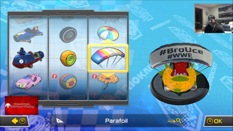 #BroUce #WWE gamedropspops Glider MK8D mod Mod for Mario Kart 8 Deluxe ...