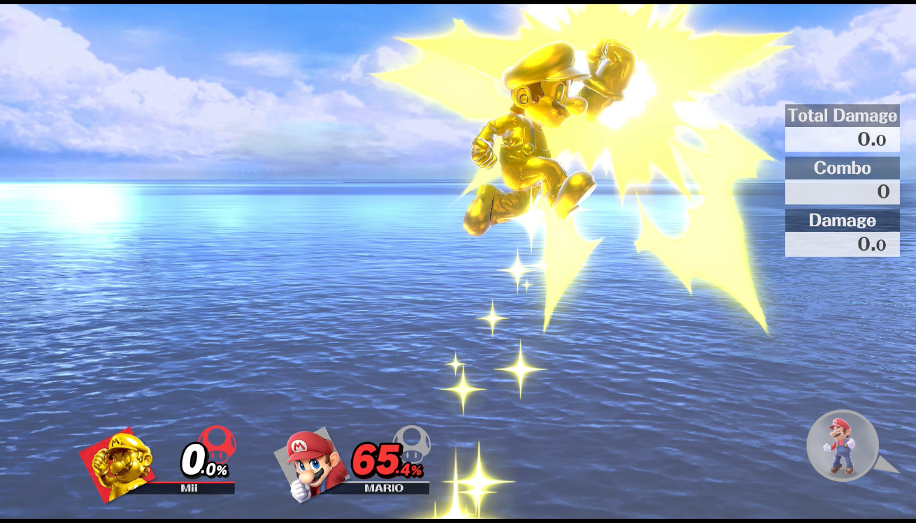 Gold/Yellow Mario effects Mod for Super Smash Bros. Ultimate | SSBU Mods
