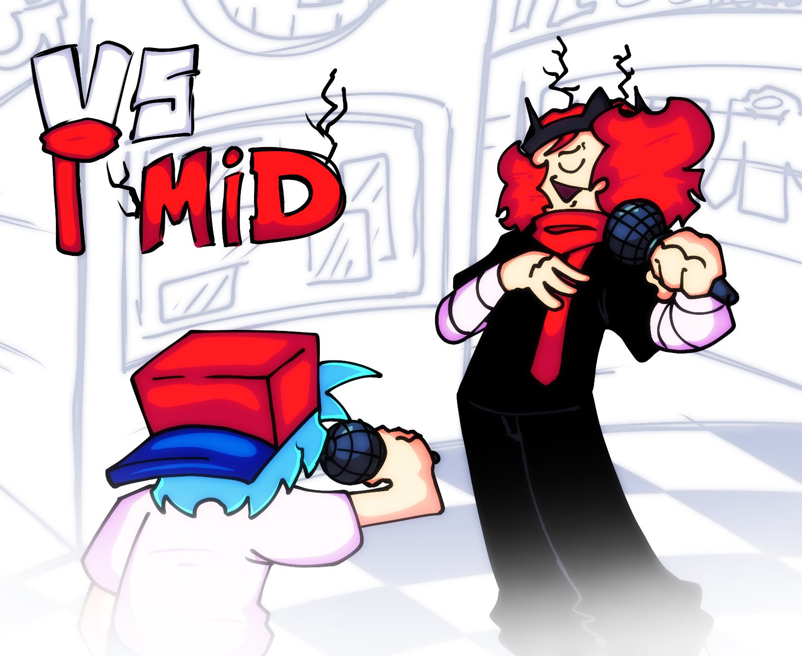 Vs Mid Mod for Friday Night Funkin' | FNF Mods