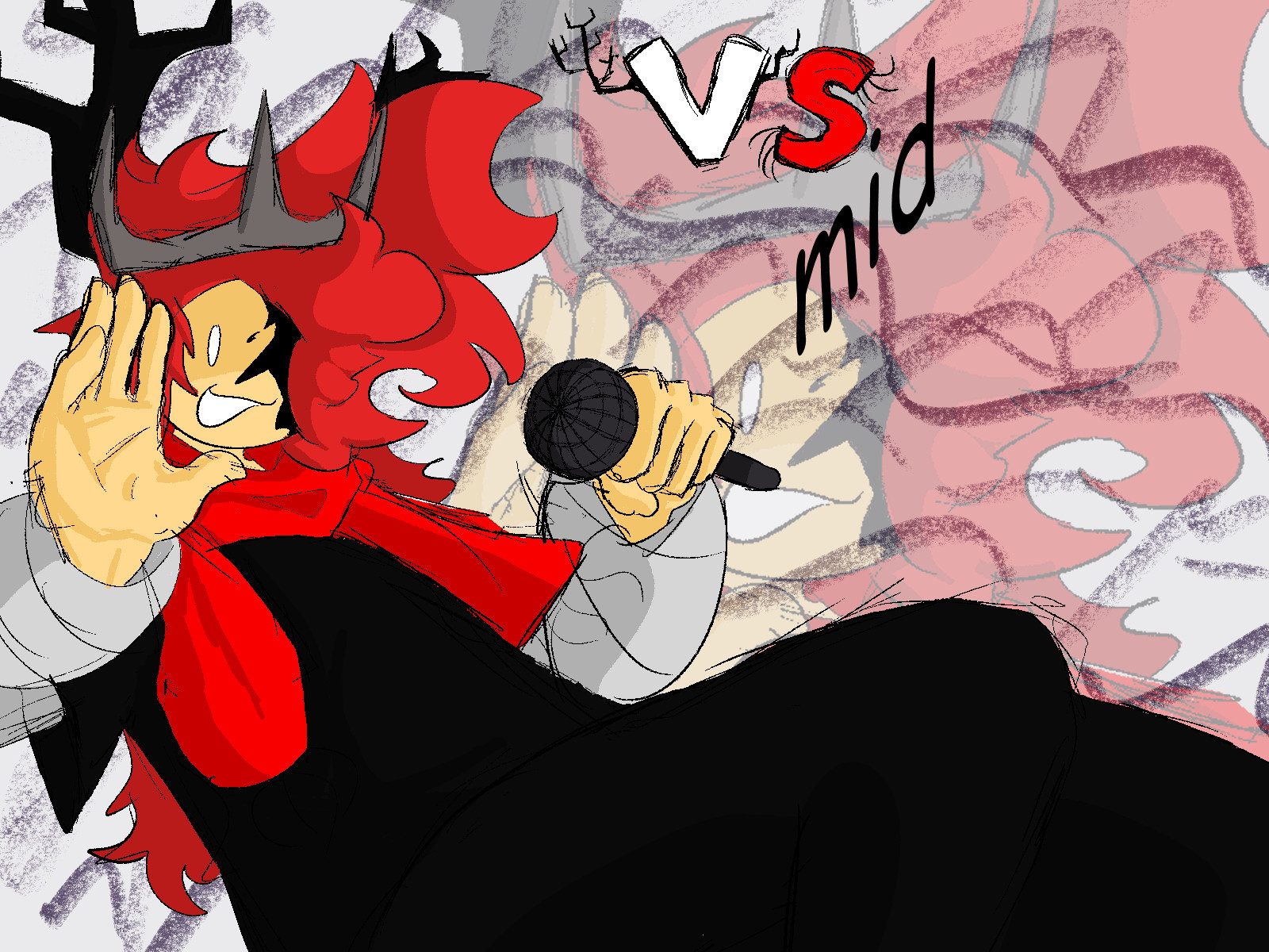 Vs Mid Mod for Friday Night Funkin' | FNF Mods