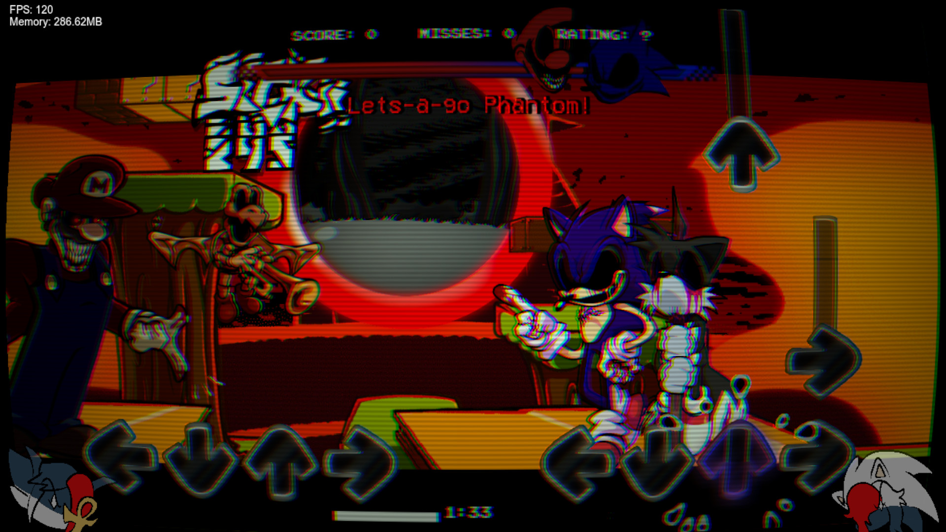 FNF: Mario Madness V2 X Sonic.EXE Horror Showdown Mod for Friday Night ...