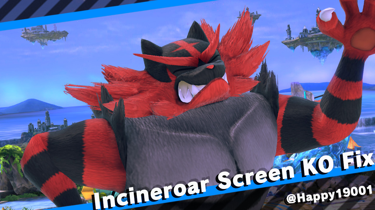 Incineroar Screen KO Expression Fix Mod for Super Smash Bros. Ultimate ...