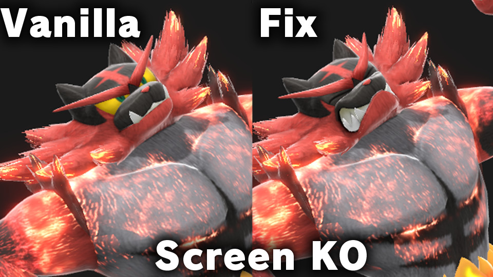 Incineroar Screen KO Expression Fix Mod for Super Smash Bros. Ultimate ...