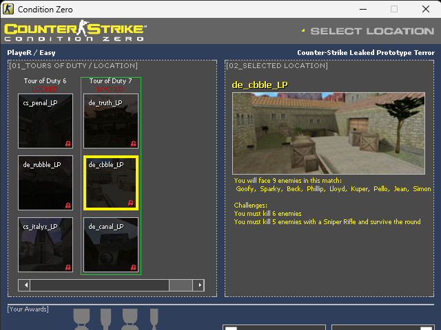 CS Leaked Prototype Missions Mod for Counter-Strike: Condition Zero ...