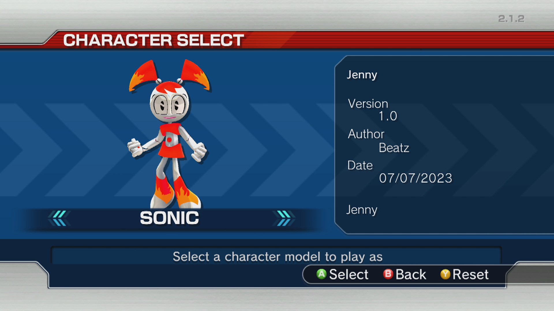 Jenny XJ9 Wakeman Mod for Sonic the Hedgehog: Project '06 | Sonic P-06 Mods