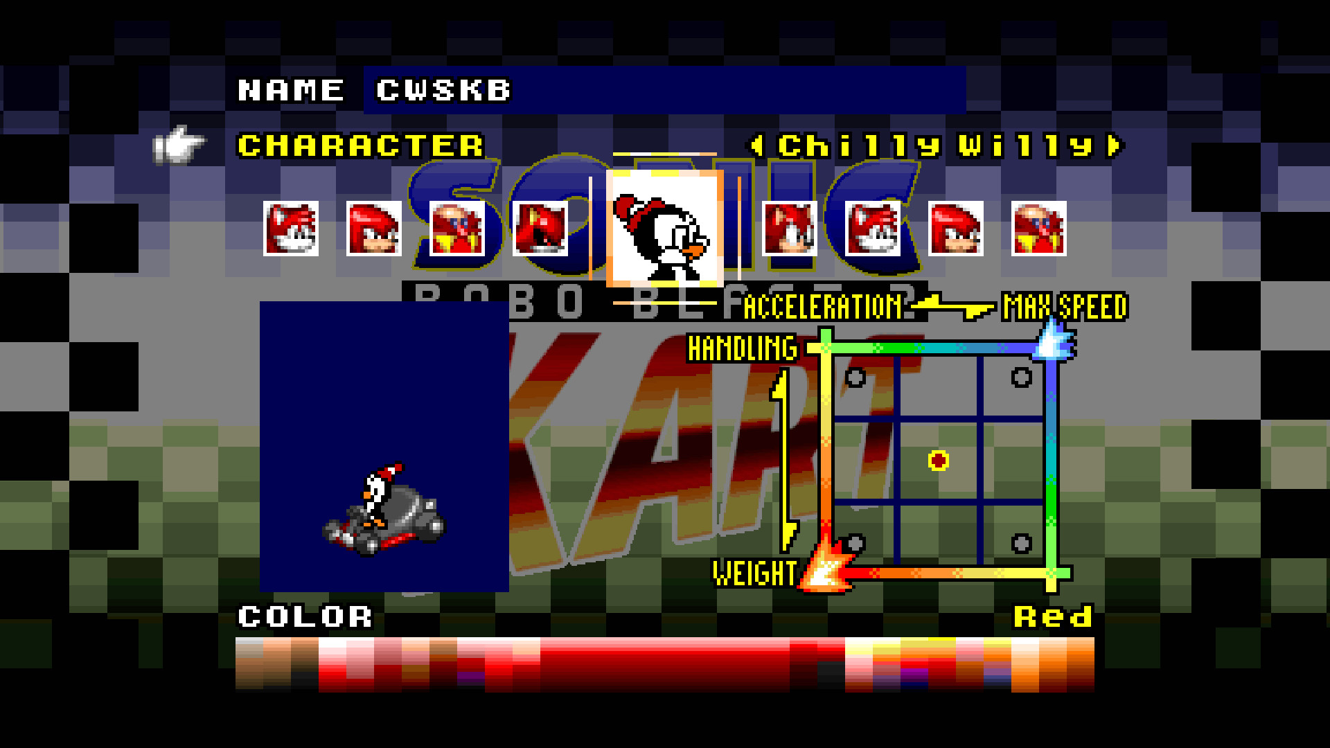 Chilly Willy Mod for Sonic Robo Blast 2 Kart | SRB2K Mods