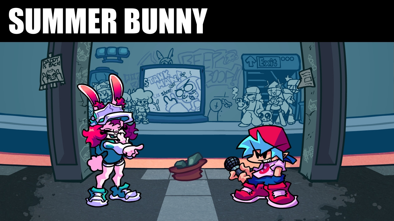 Summer Bunny by Haze Sonar Mod for Friday Night Funkin' | FNF Mods