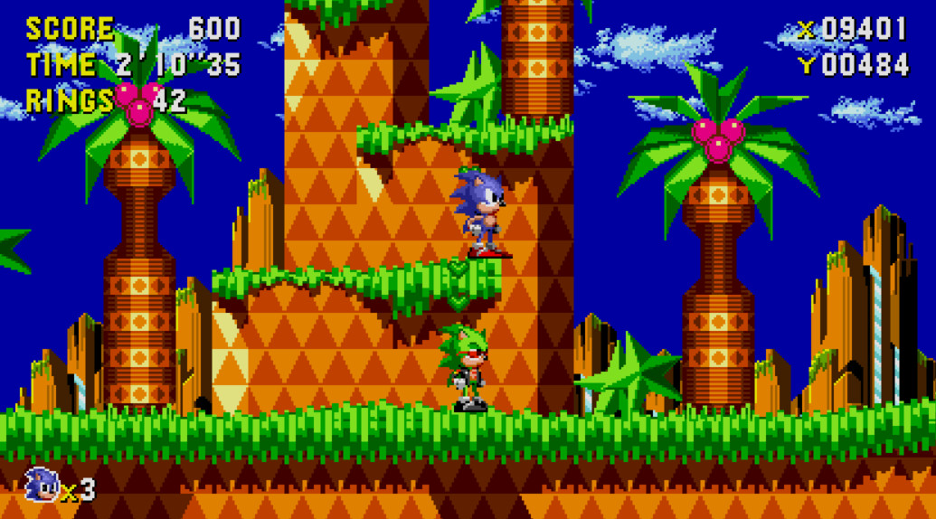 Scourge the hedgehog over Amy. Mod for Sonic CD (2011) | SCD Mods