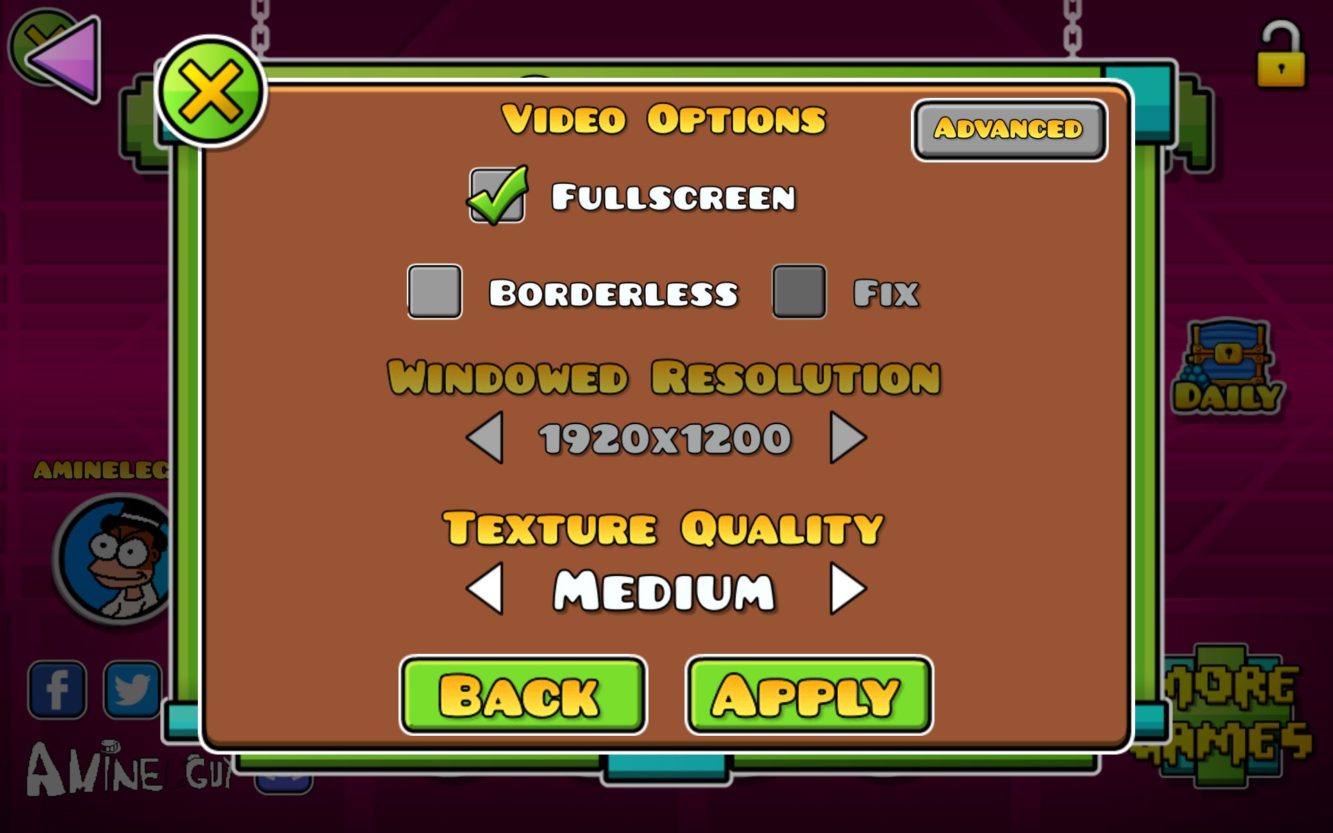 Amine's Geometry (GEOMETRY DASH TEXTURE PACK) Mod for Geometry Dash ...