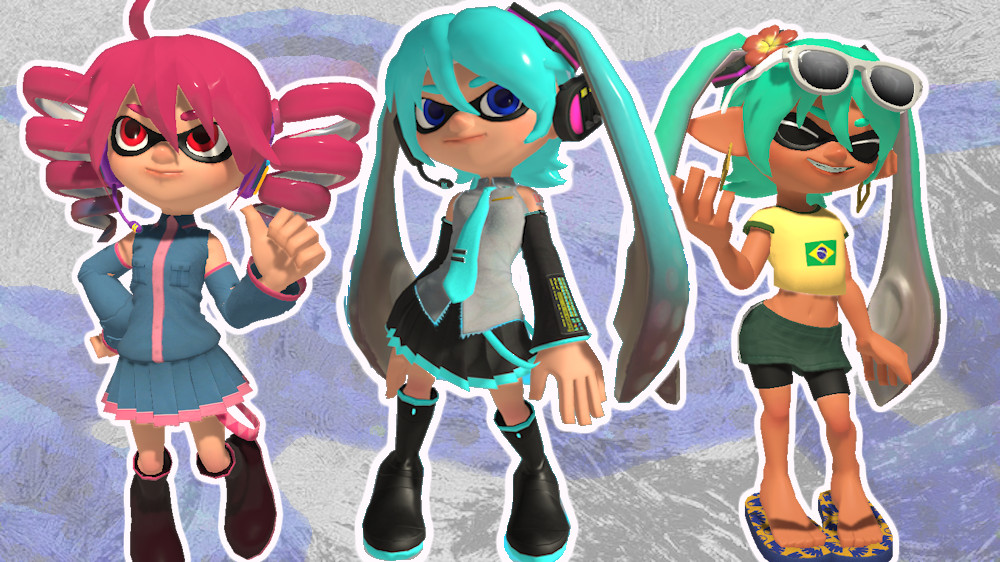 Hatsune Miku Gear + Hair Mod for Splatoon 3 | Splatoon 3 Mods