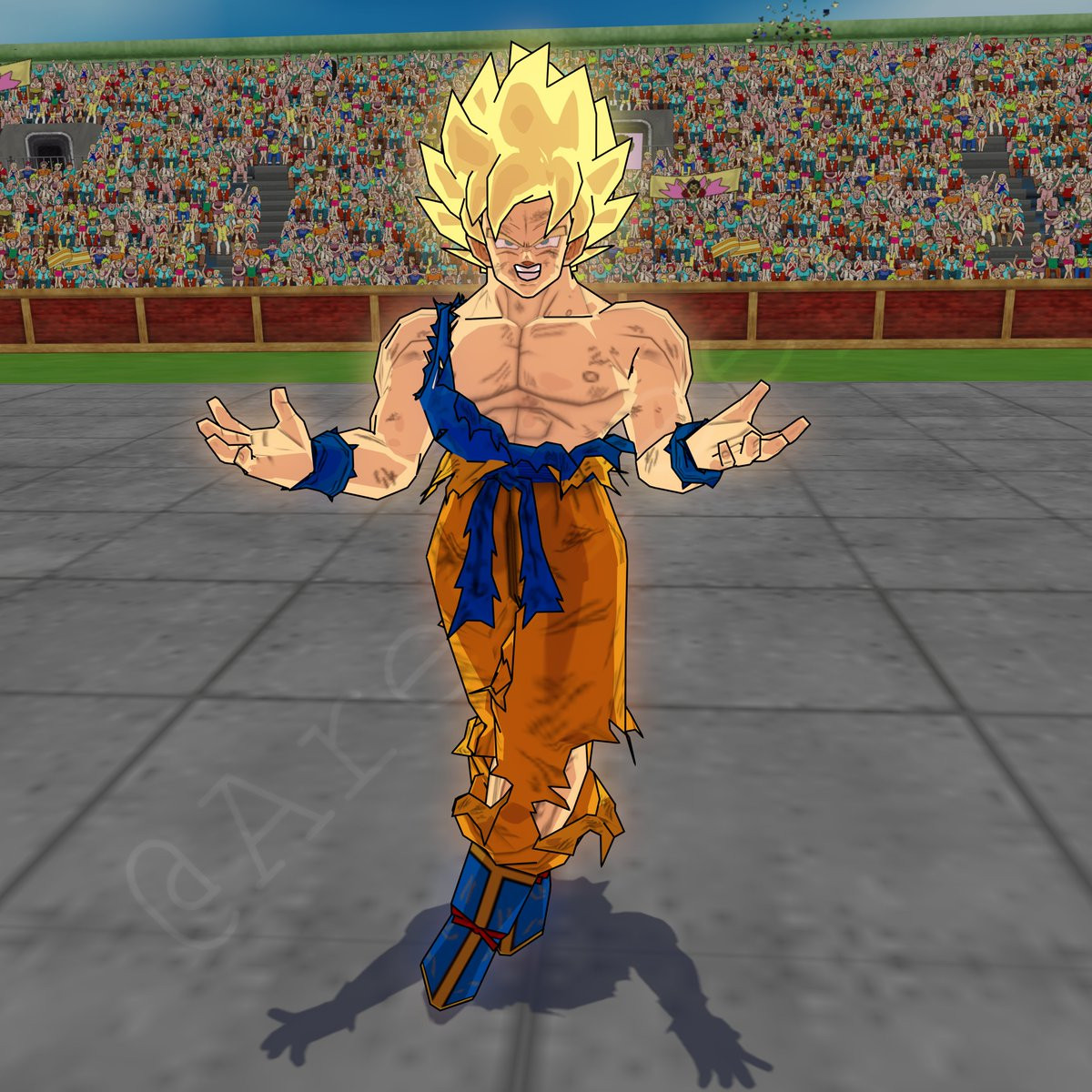 Goku (Mid) - DBZ BT3/Sparking Meteor Mod for Bomb Rush Cyberfunk | BRC Mods