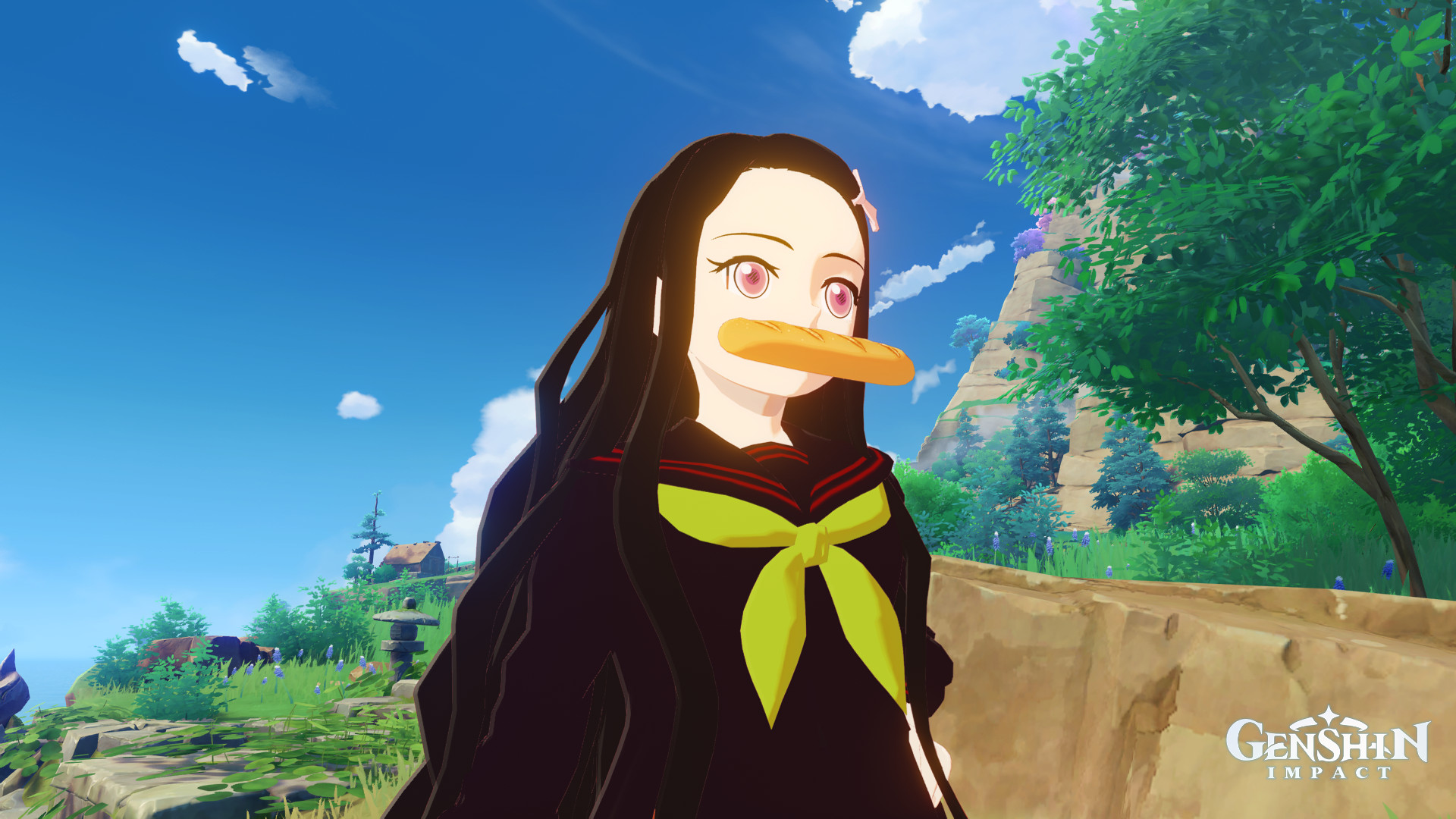 Nezuko chaaaaan !! Mod for Genshin Impact | GI Mods