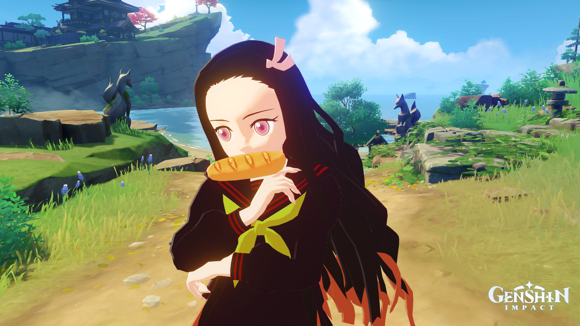 Nezuko chaaaaan !! Mod for Genshin Impact | GI Mods