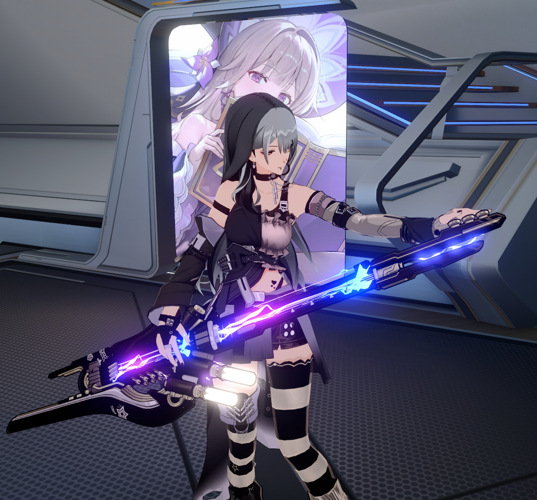 Emo Serval colored guitar Mod for Honkai Star Rail | HSR Mods